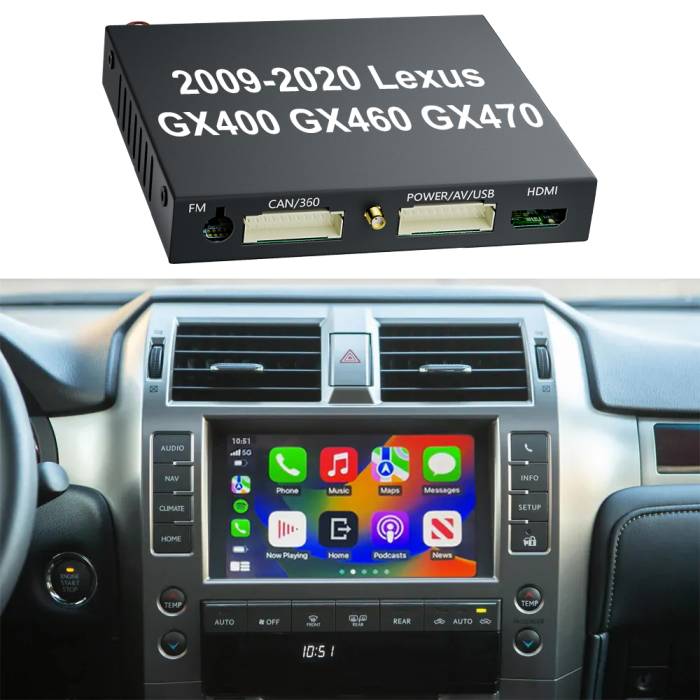 2009-2020 Lexus GX400 GX460 GX470 OEM Head Unit Wireless Apple CarPlay ...