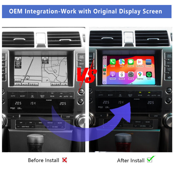 2009-2020 Lexus GX400 GX460 GX470 OEM Head Unit Wireless Apple CarPlay ...
